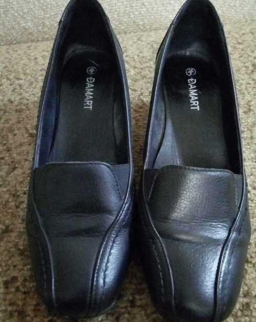Продаю туфли женские (чёрные) нат.кожа б/у р-р 38