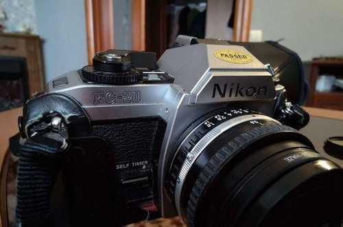 Пленочный фотоаппарат nikon FG20