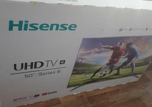 Новый телевизор Hisense 50" 127 см 4K hdr