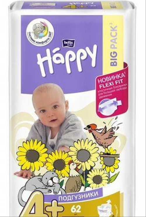 Подгузники Bella Happy 4+