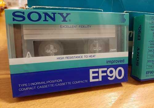 Аудиокассеты Sony EF90n imroved новые в упаковке