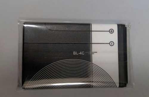Аккумуляторная батарея BL-4C 1200 мА (новая)