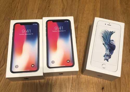 Коробки от iPhone X 256 гб цена за все