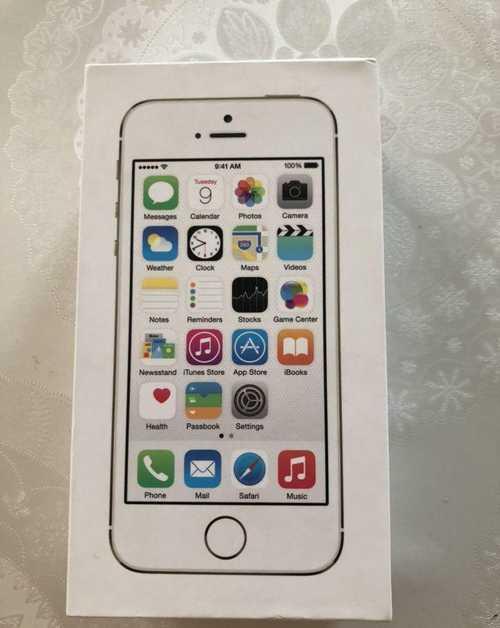 Коробка iPhone 5s 16 gb gold