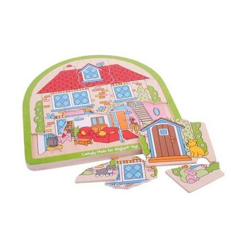 Многослойный пазл Bigjigs Toys House Puzzle