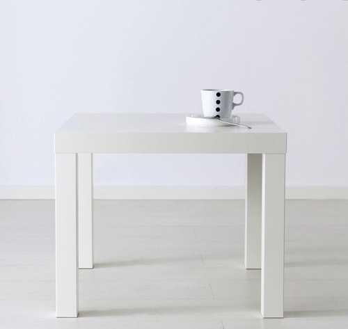 Стол белый придиванный лакк IKEA