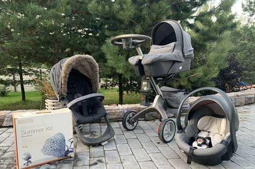 Коляска Stokke xlpory 3 в 1 + все аксессуары