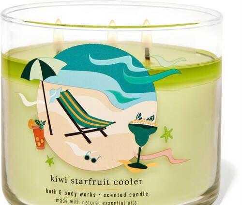 Kiwi starfruit cooler свеча bath and body works