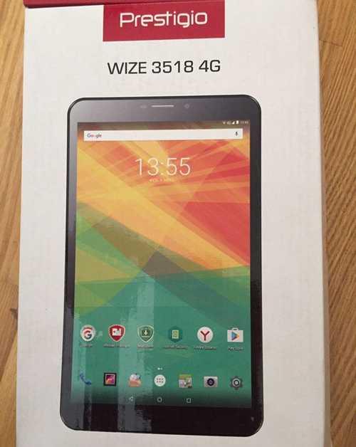 Планшет prestigio wize 3518 4G 8 дюймов в упаковке