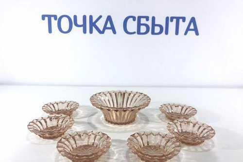 Десертный набор Набор розеток Цветное стекло СССР