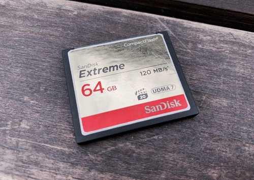 CompactFlash Sandisk Extreme 64gb