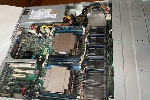 Сервер в сборе 1U,2x HexaCore Intel Xeon e5-2620