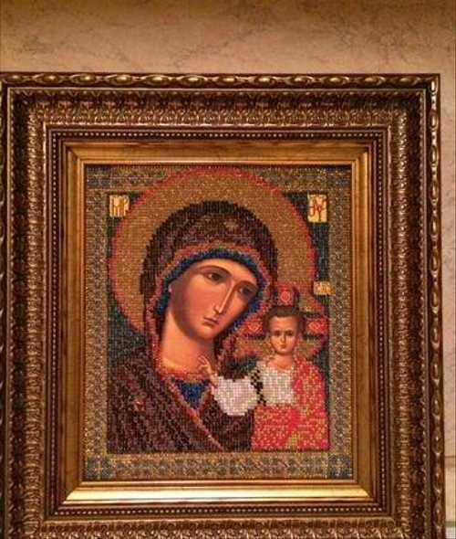 Иконы бисером - Казанская икона Божией Матери