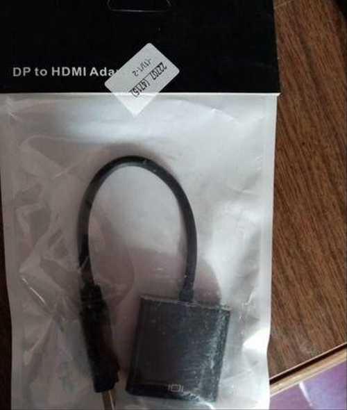 Новый Адаптер dp to hdmi арт.0178