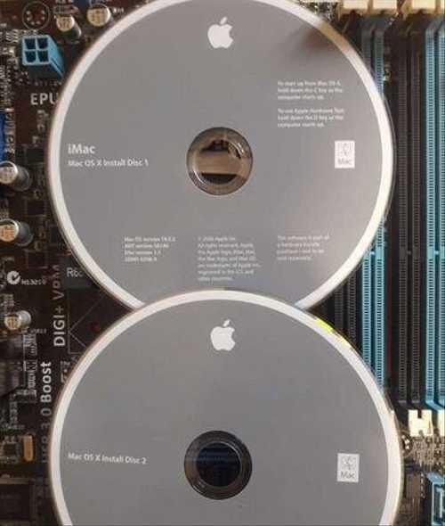 Apple Mac OS X установочный диск