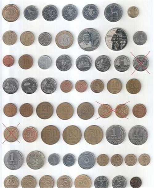 Монеты стран снг бывших республик СССР