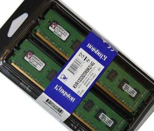 Память Kingston 4Gb (2 x 2Gb) DDR3 1333 мгц CL9