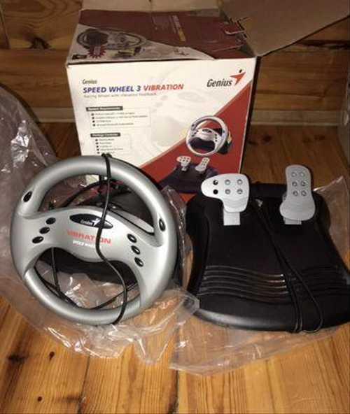 Genius speed wheel 3 vibration. Игровой руль с педалями Genius Speed Wheel. DVTECH wd184 Turbo Runner.