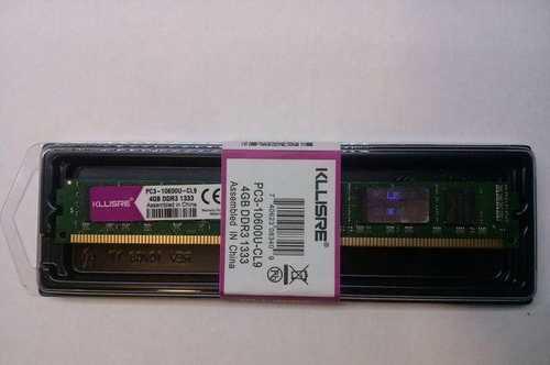 Новая ddr3 4gb Kllisre PC3-10600u-cl9 4gb ddr3