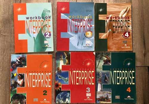Enterprise 2,3,4 учебник + рабочая тетрадь