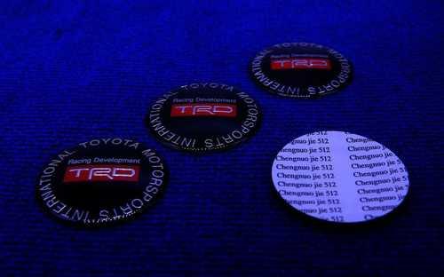 Комплект 3D наклеек диска Toyota TRD 65 мм