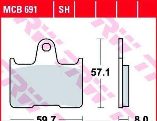 Колодки тормозные TRW MCB 691 CB 1300 gsxr ZX7 X4