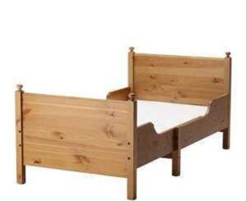 Кровать Leksvik (деревянная ) IKEA