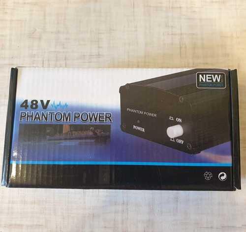 Блок фантомного питания Phantom Power 48v новый