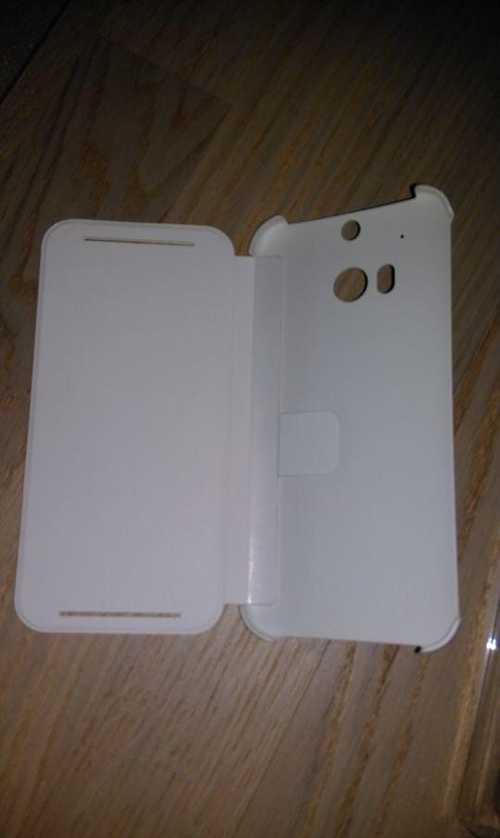 Чехол книжка новый HTC one M8 / M8s белый