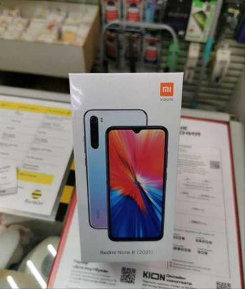 Телефон Xiaomi redmi note 8 2021 4/128gb new
