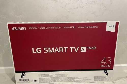 Телевизор LG 43LM5777PLC новый, гарантия