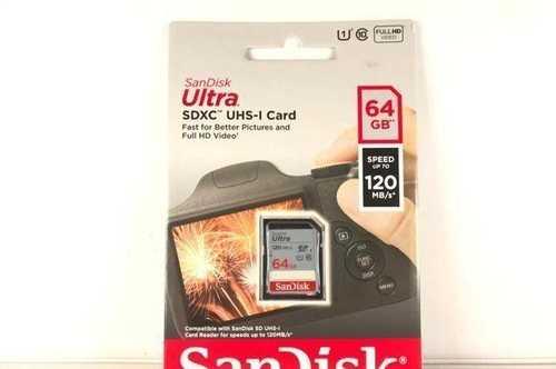 SanDisk Ultra sdxc 64GB 120MB/s (A442)