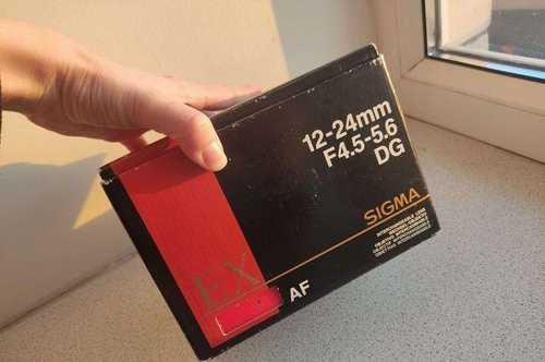 Коробка от объектива 12-24mm Sigma for Nikon