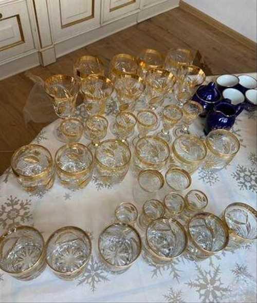 Набор бокалов из чешского стекла