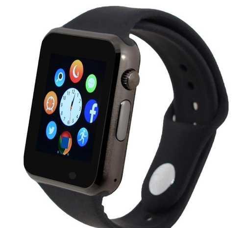 Умные часы-телефон Smart Watch W8 чёрные