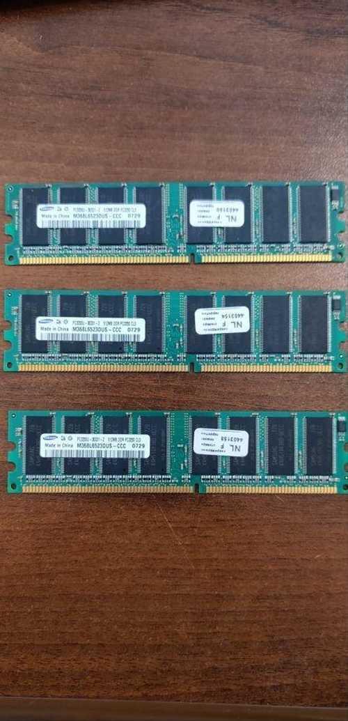 Оперативная память Samsung M368L6523DUS-CCC 512mb