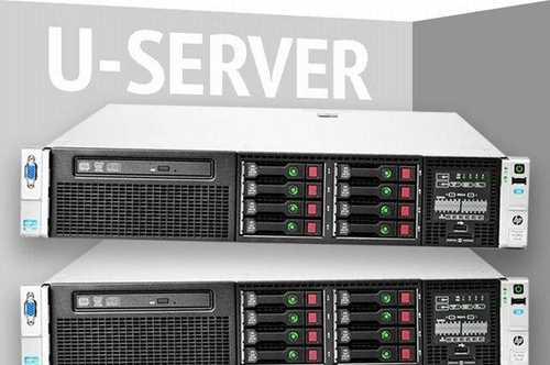 Сервер HP DL380p Gen8 8SFF p420i 1Gb 2x750W