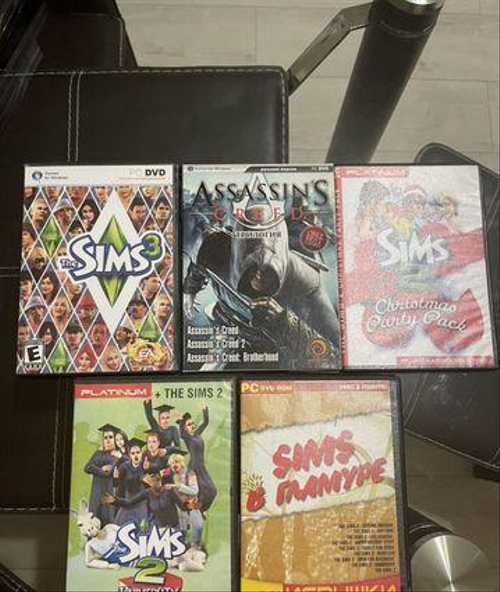 Отдам бесплатно DVD игры sims, Assassins Creed