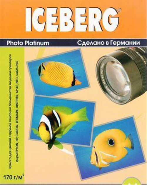 Фотобумага А4 iceberg 170g/m 25л