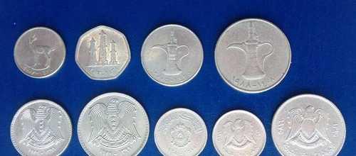 Монеты о.а.э., сирии, ливии