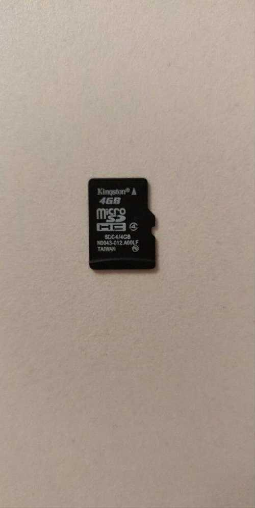Карта памяти MicroSD Kingston 4GB