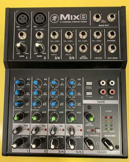 Микшерный пульт mackie MIX8, б/у