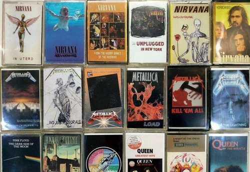 Аудиокассеты 2pac Nirvana Metalica Pink Floyd Quee
