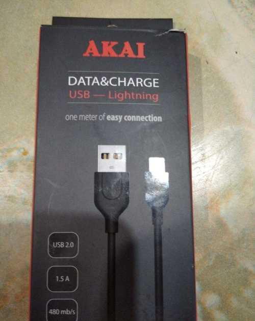 Шнур Akai USB-Lightning 8-pin