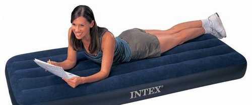 Матрас надувной Intex Classic Downy Airbed Fiber-Tech 76Х191Х25см (64756)