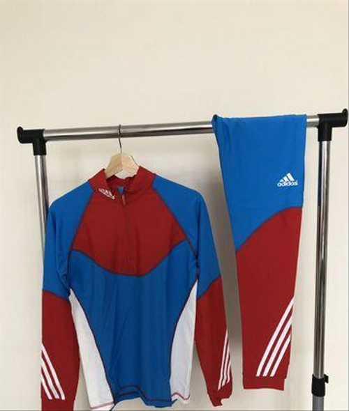 Гоночный комбинезон Adidas голубой