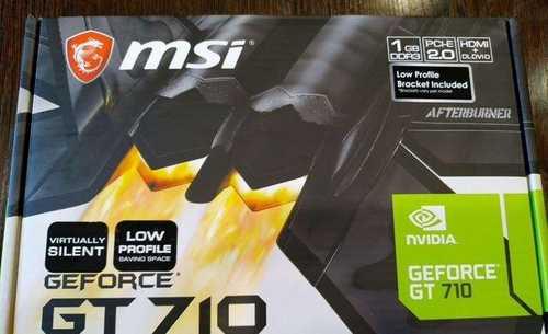 Новая видеокарта MSI nvidia GeForce GT 710 1Gb