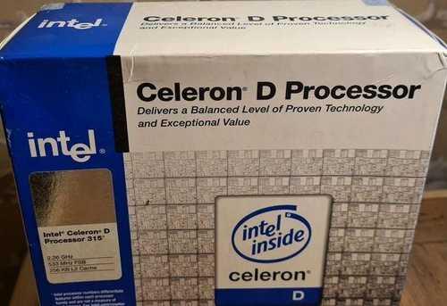 Процессор intel celeron D + куллер