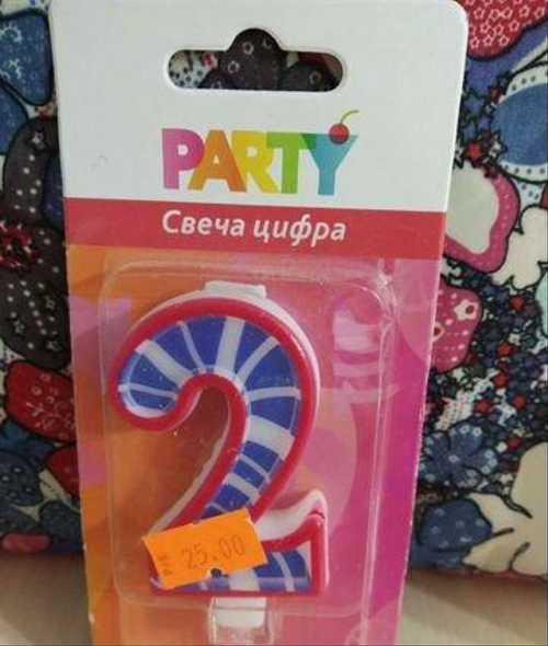 Свеча цифра