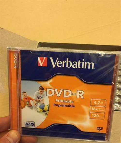 Болванка DVD-R Verbatim 4.7Gb